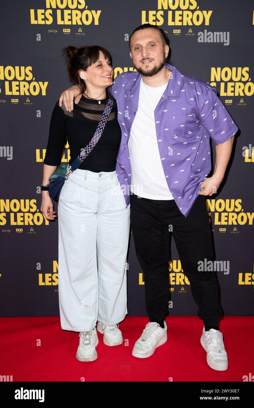 Tiffany Coscas and Mcfly attending the Nous Les Leroy Premiere at the ...