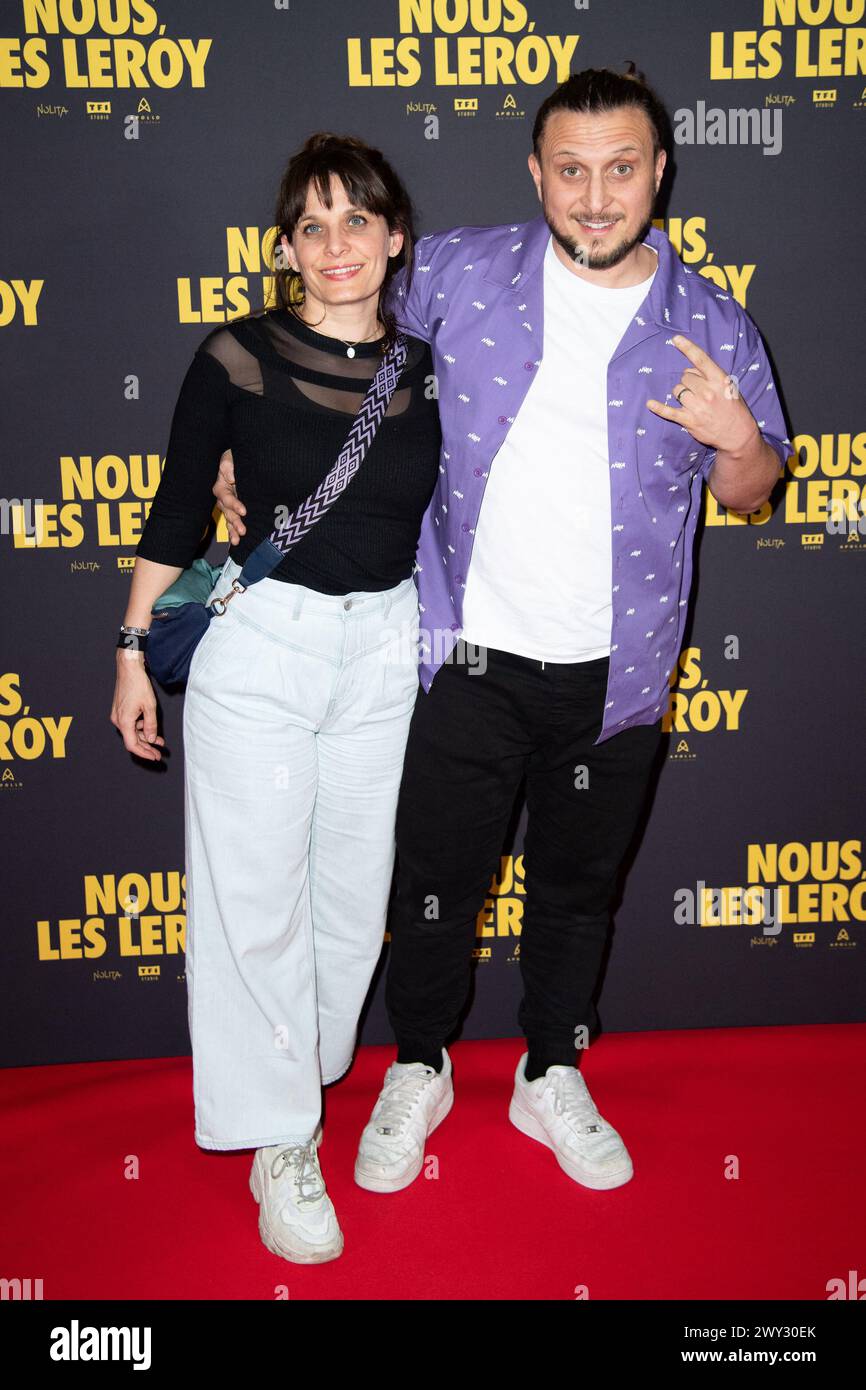 Tiffany Coscas and Mcfly attending the Nous Les Leroy Premiere at the ...