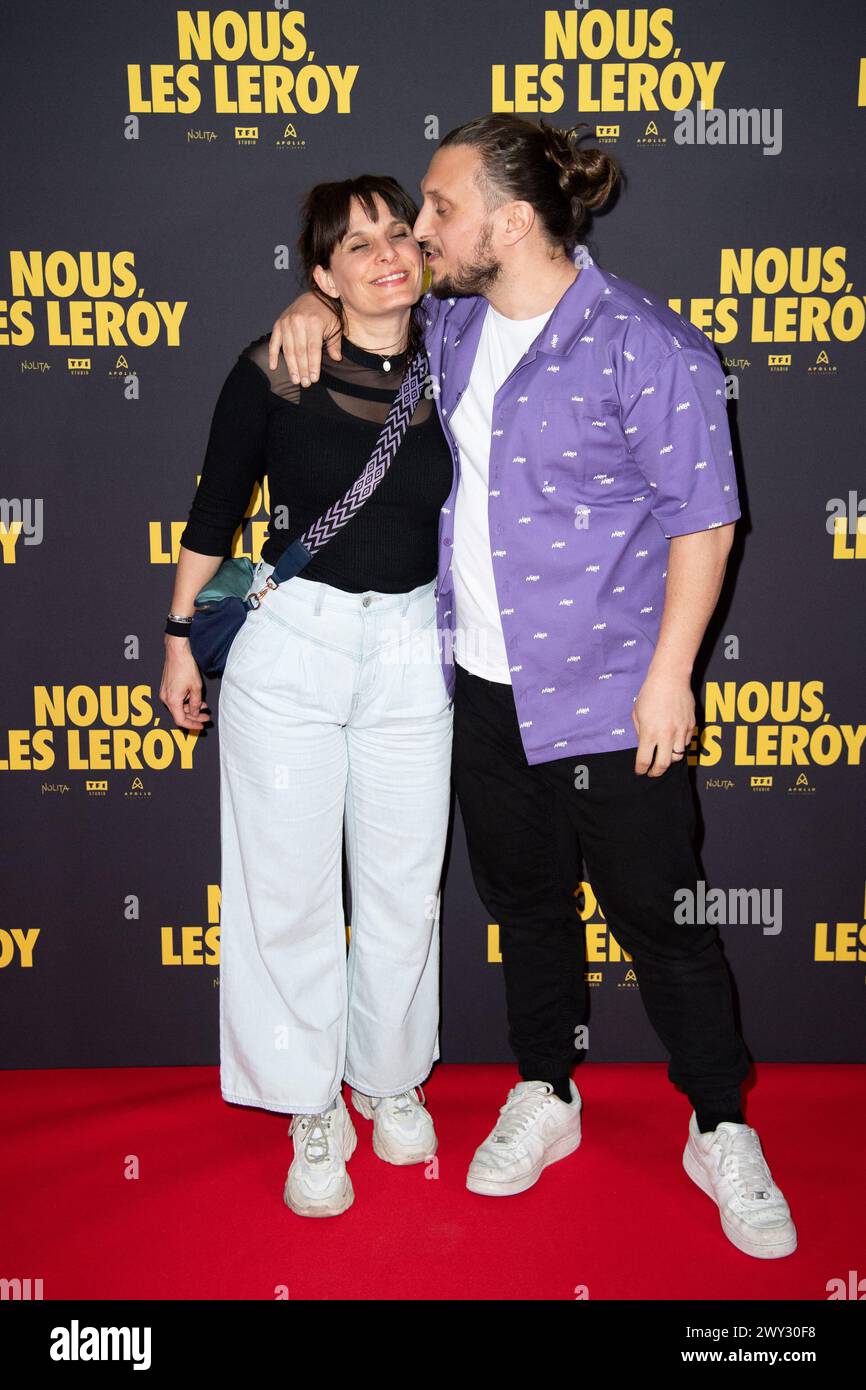 Tiffany Coscas and Mcfly attending the Nous Les Leroy Premiere at the ...