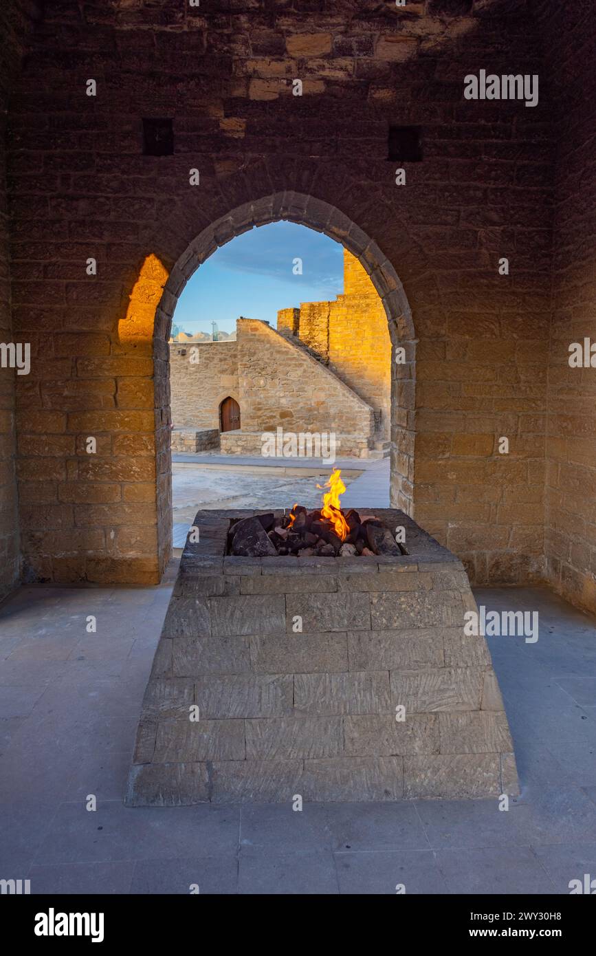 Ateshgah Zoroastrian Fire Temple in Azerbaijan Stock Photo - Alamy