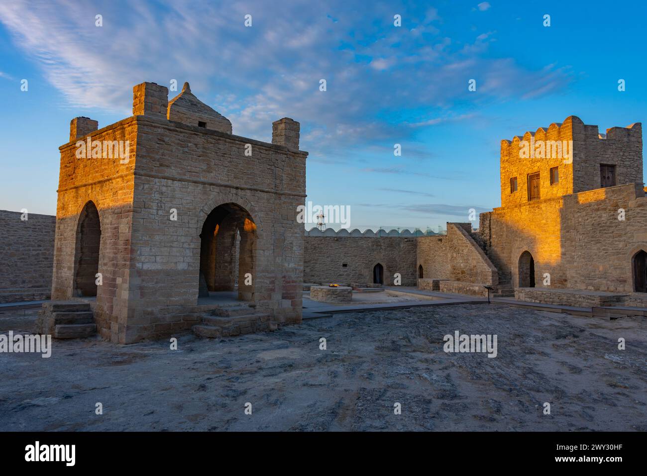 Ateshgah Zoroastrian Fire Temple in Azerbaijan Stock Photo - Alamy