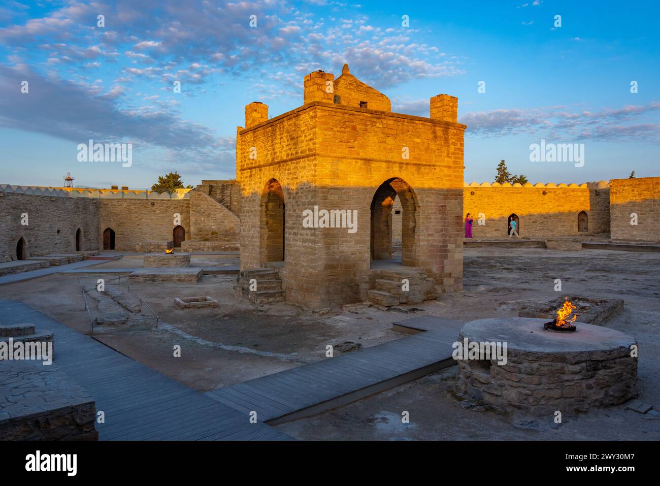 Ateshgah Zoroastrian Fire Temple in Azerbaijan Stock Photo - Alamy