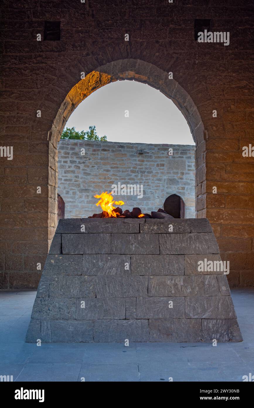 Ateshgah Zoroastrian Fire Temple in Azerbaijan Stock Photo - Alamy