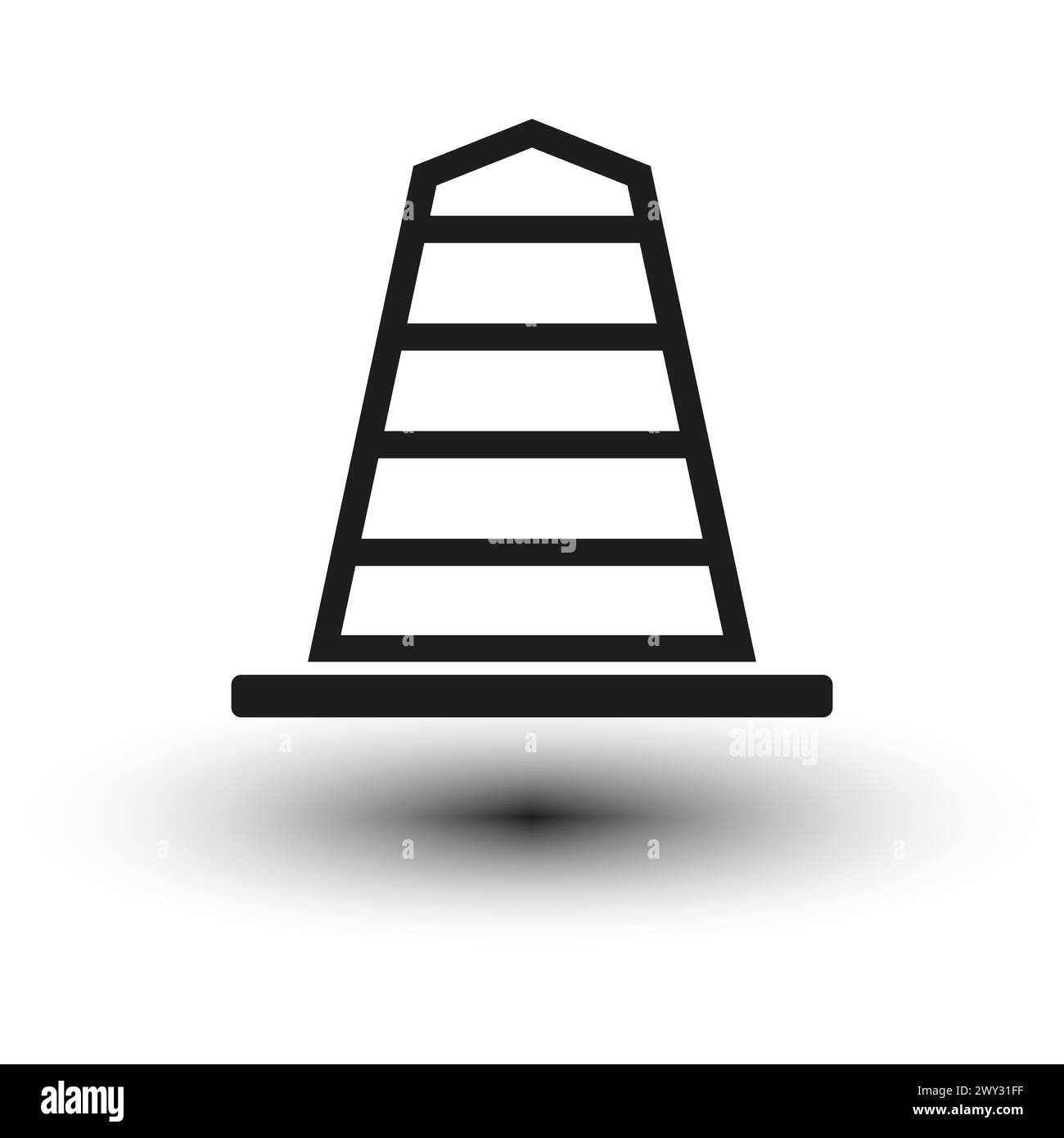 Traffic cone icon simple Cut Out Stock Images & Pictures - Alamy