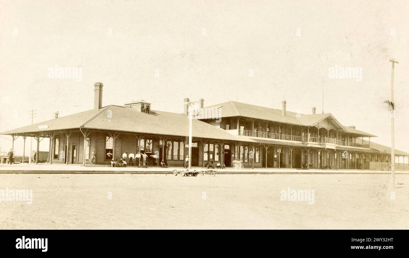 Old Train Station, Old Railroad Station, American Railroad History, Old Train Depot Stock Photo ...
