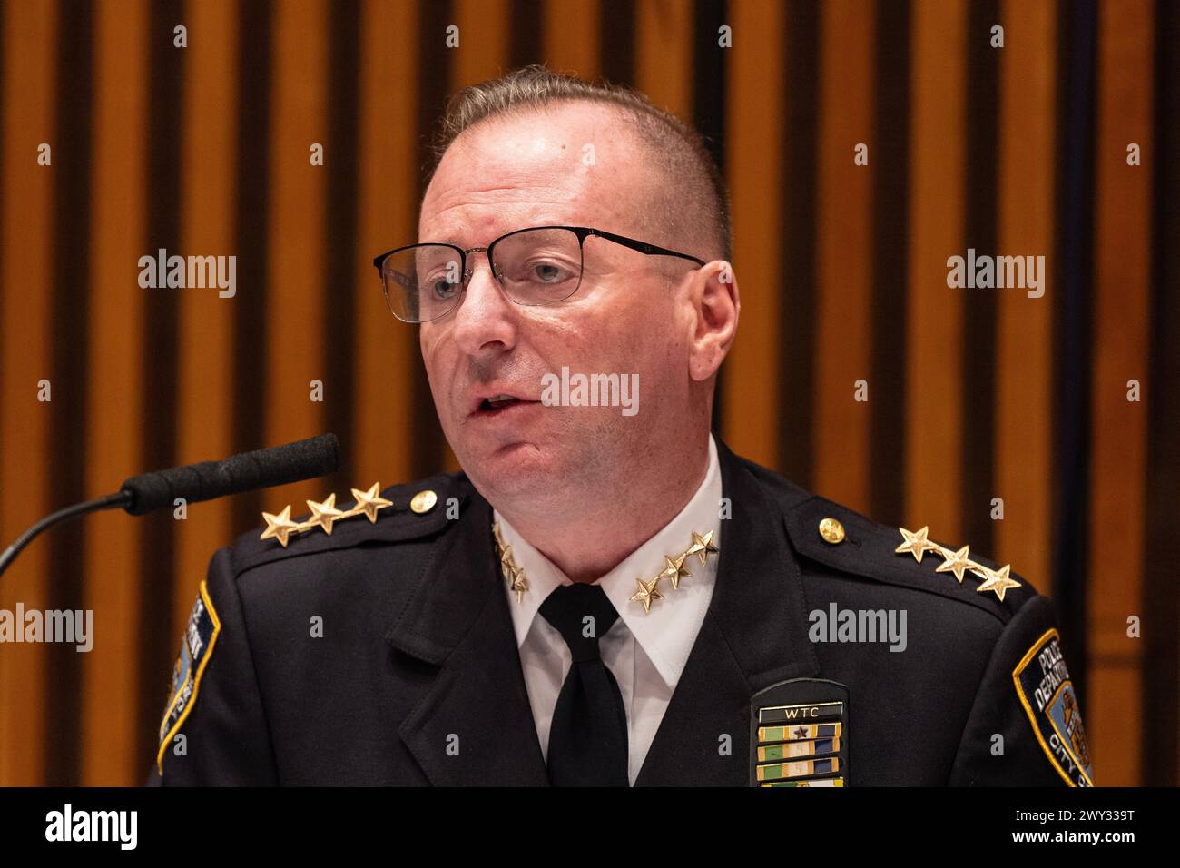 Chief of Crime Control Strategies Michael LiPetri speaks during ...