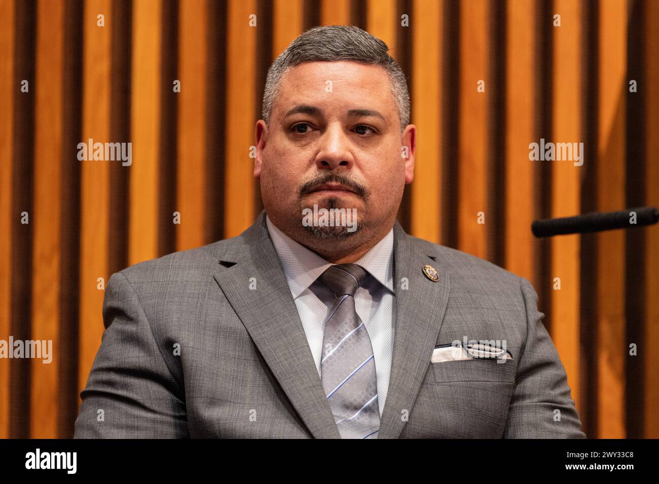 Police Commissioner Edward Caban attends briefing with police brass on ...