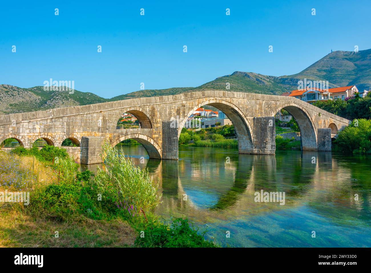 Arslanagic bridge in Bosnian town Trebinje Stock Photo - Alamy