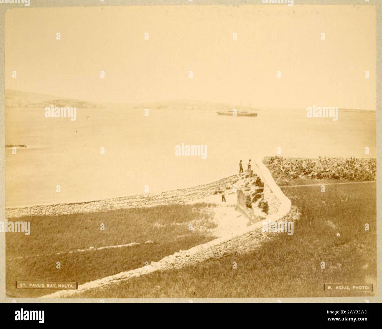 H.Agius, H.M.S. Decoy at St. Paul's Bay, Malta Stock Photo - Alamy