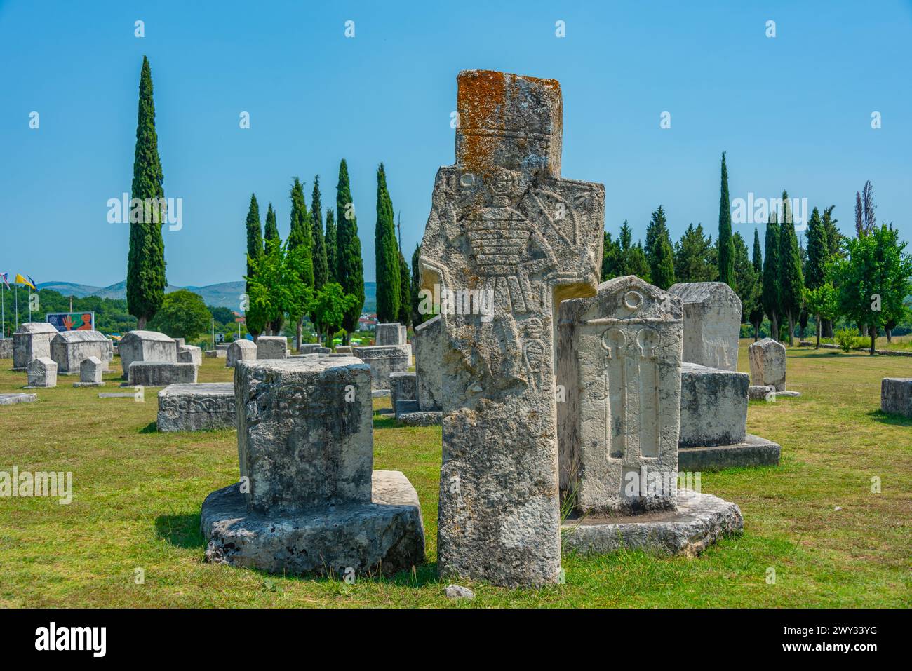 Stone tombs at Radimlja necropolis in Bosnia and Herzegovina Stock ...