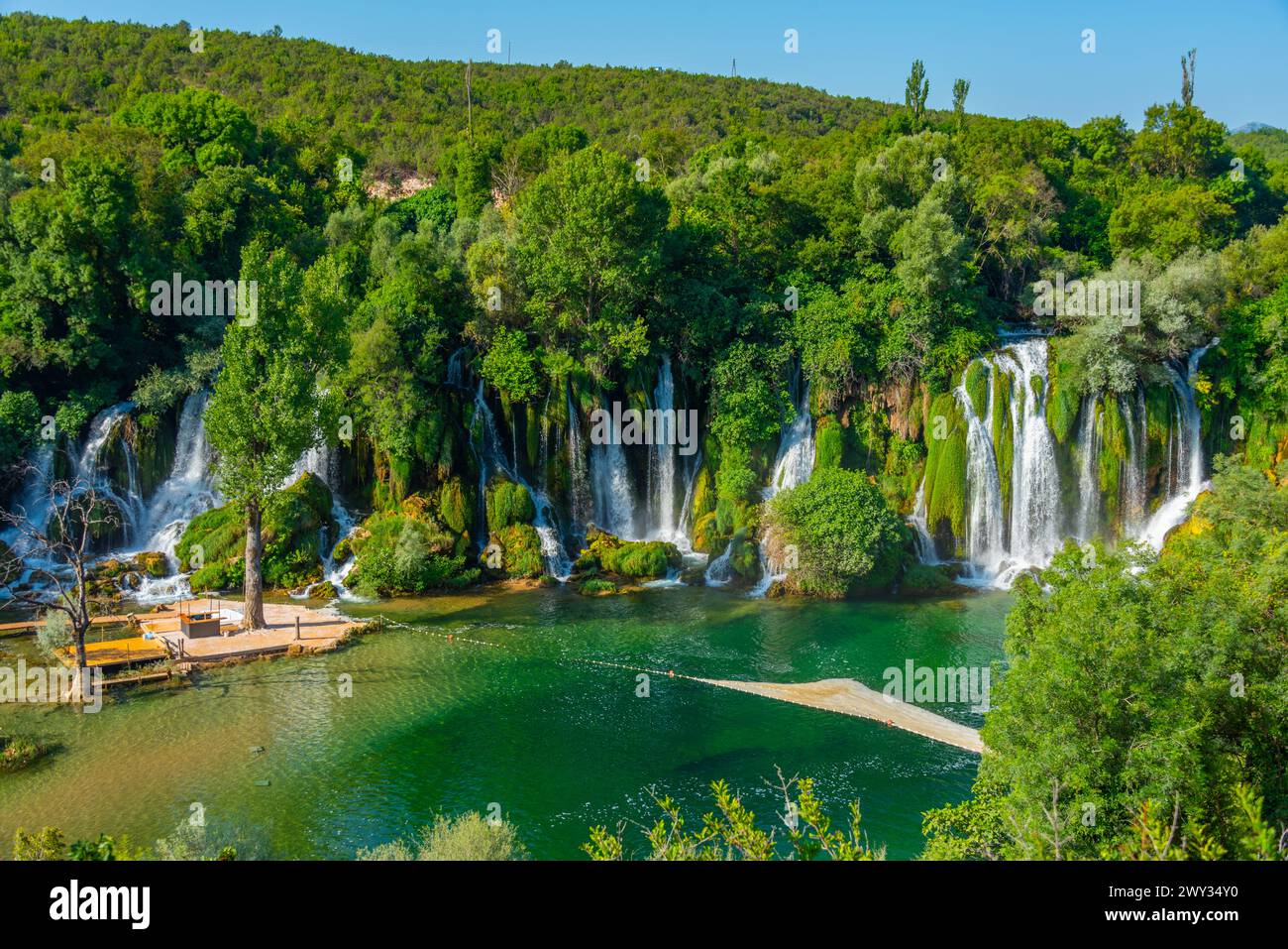 Kravica waterfalls swimming hi-res stock photography and images - Alamy