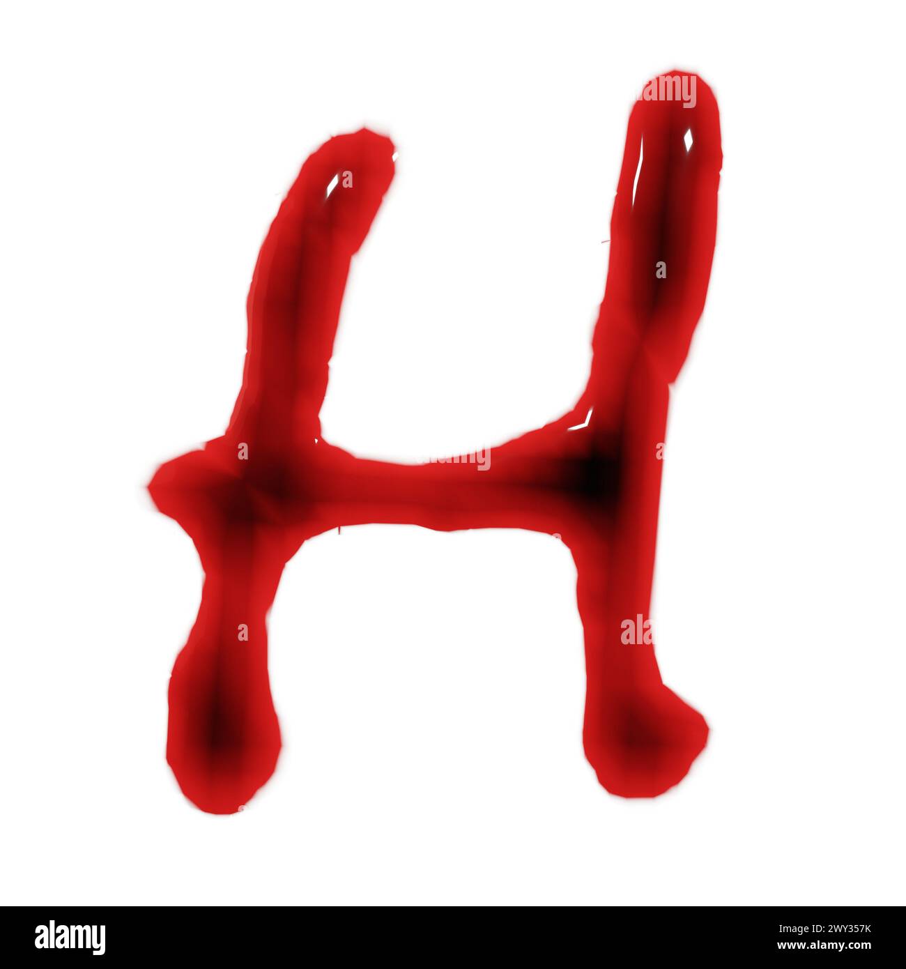 isolated on white 3d render of blood red wine liquid alphabets Stock ...