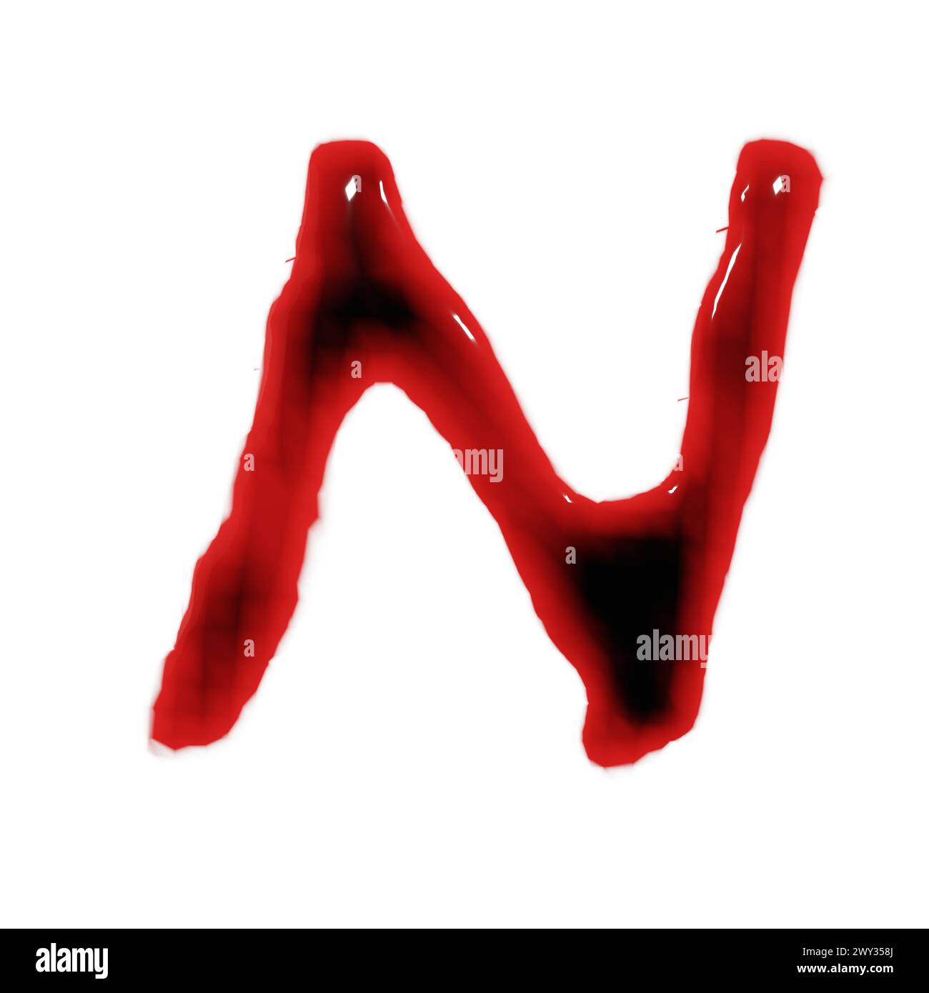 isolated on white 3d render of blood red wine liquid alphabets Stock ...