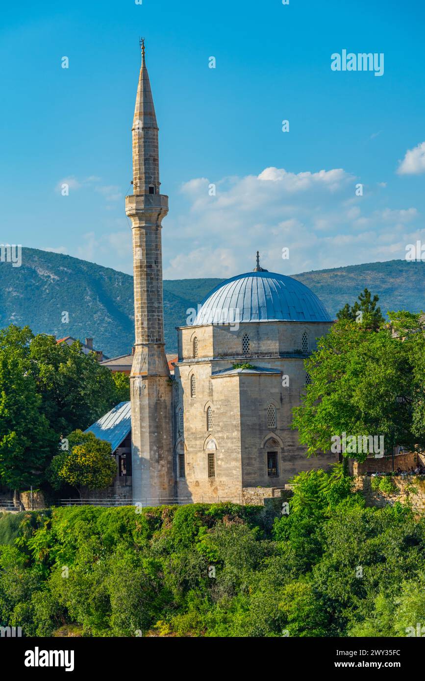 Koski Mehmed Pasha mosque in Mostar, Bosnia and Herzegovina Stock Photo ...