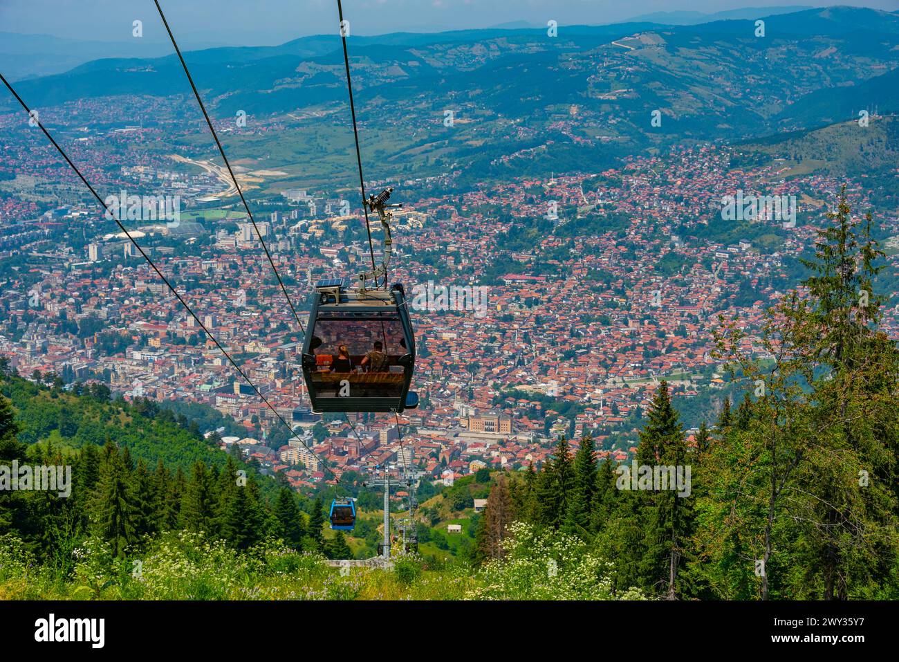 Cable car from trebevic hi-res stock photography and images - Alamy