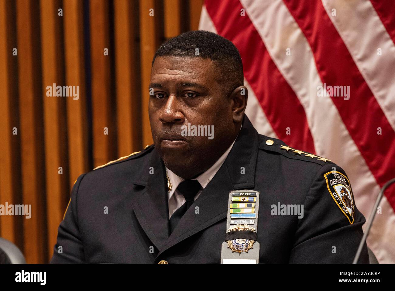 New York, New York, USA. 3rd Apr, 2024. Chief of Department Jeffrey ...