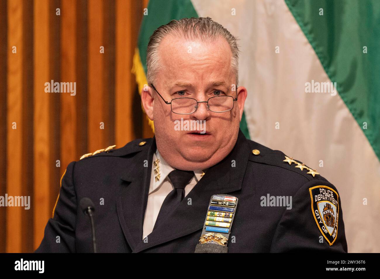 New York, New York, USA. 3rd Apr, 2024. Chief of Patrol John Chell ...