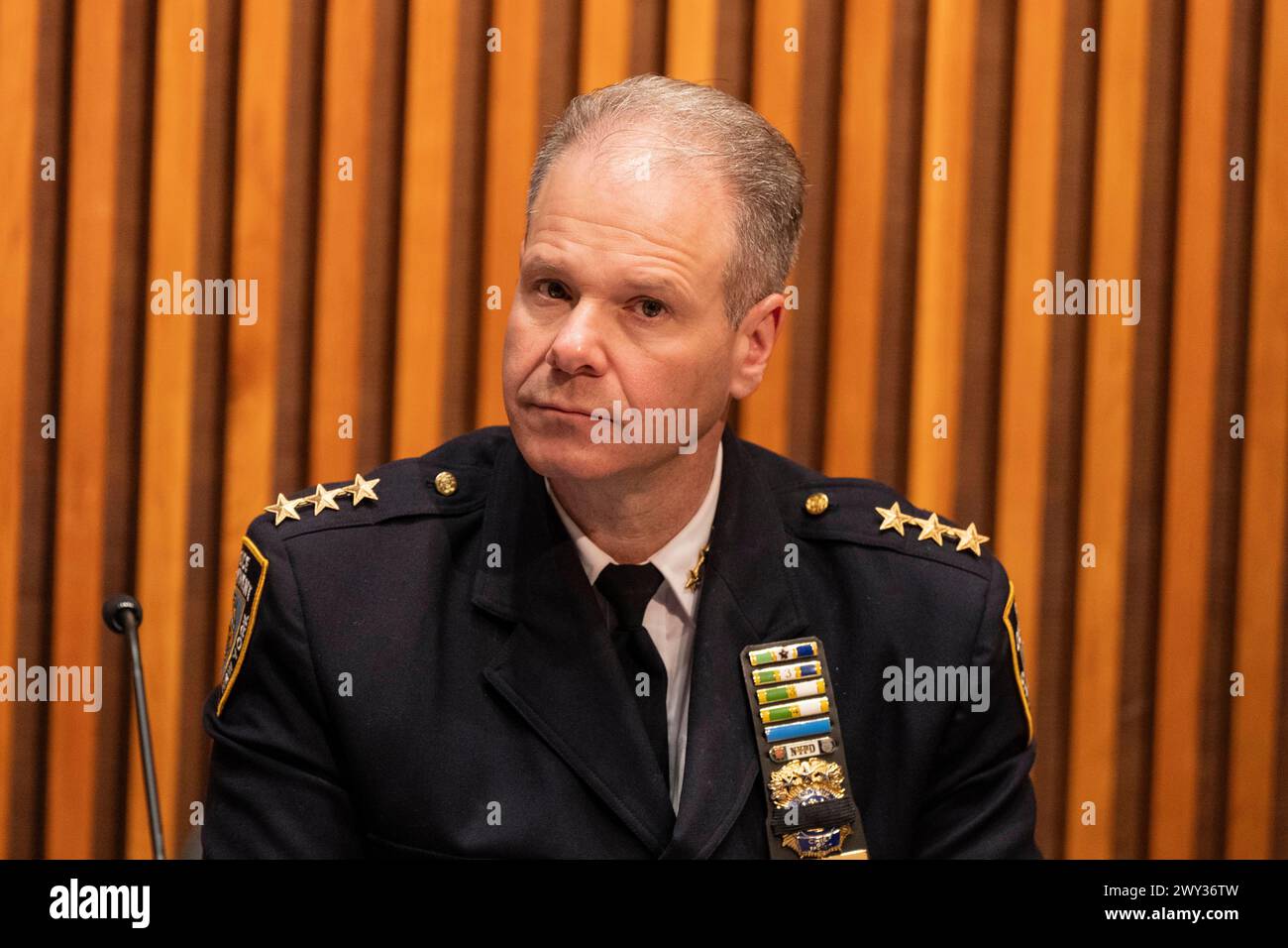 New York, New York, USA. 3rd Apr, 2024. Chief of Transit Michael Kemper ...