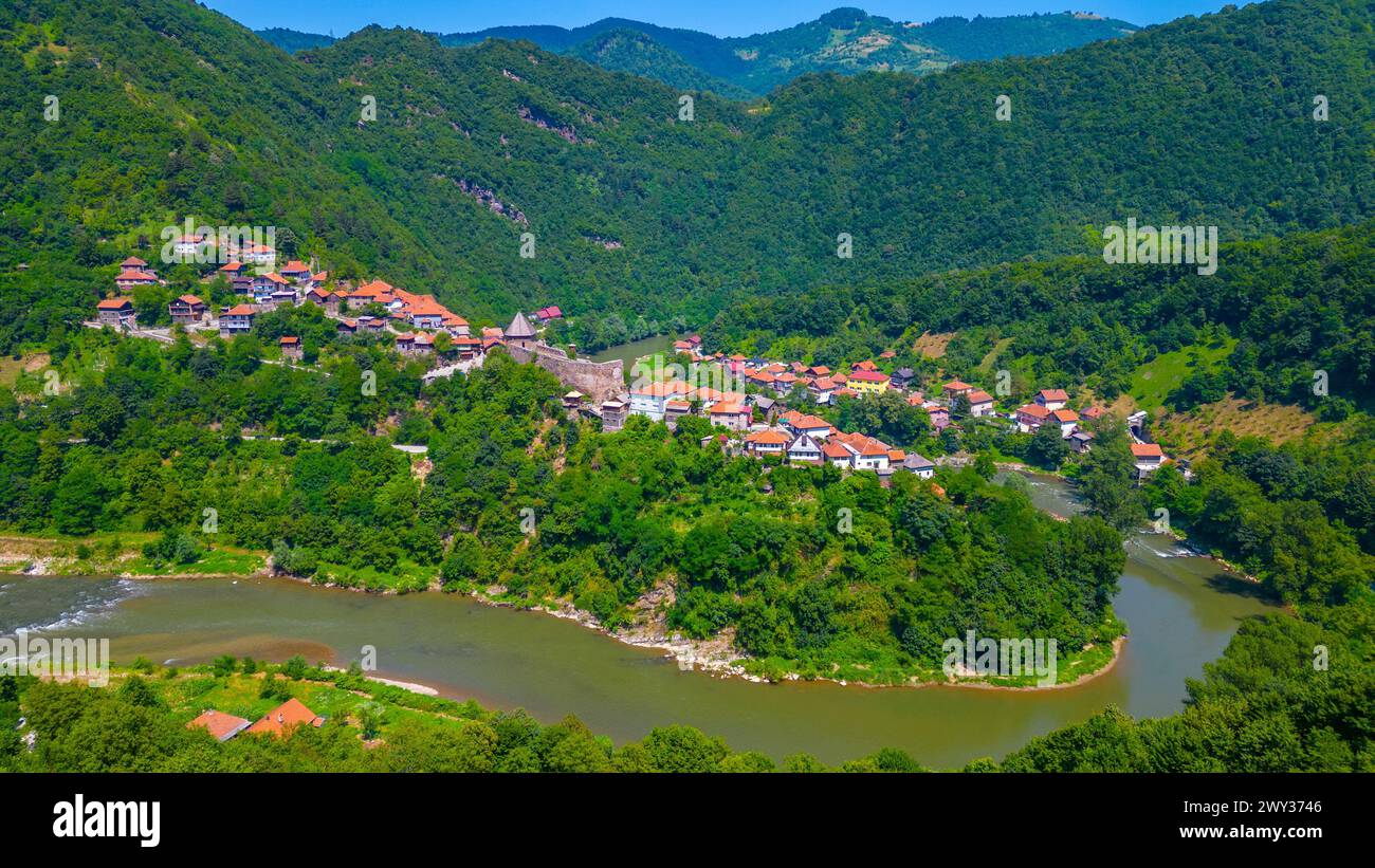 Panorama view of Vranduk fortress in Bosnia and Herzegovina Stock Photo ...