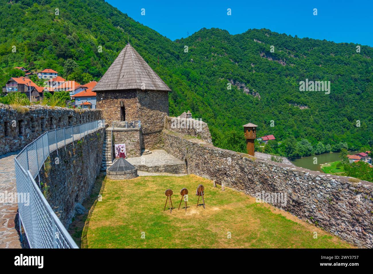 Vranduk fortress in Bosnia and Herzegovina Stock Photo - Alamy