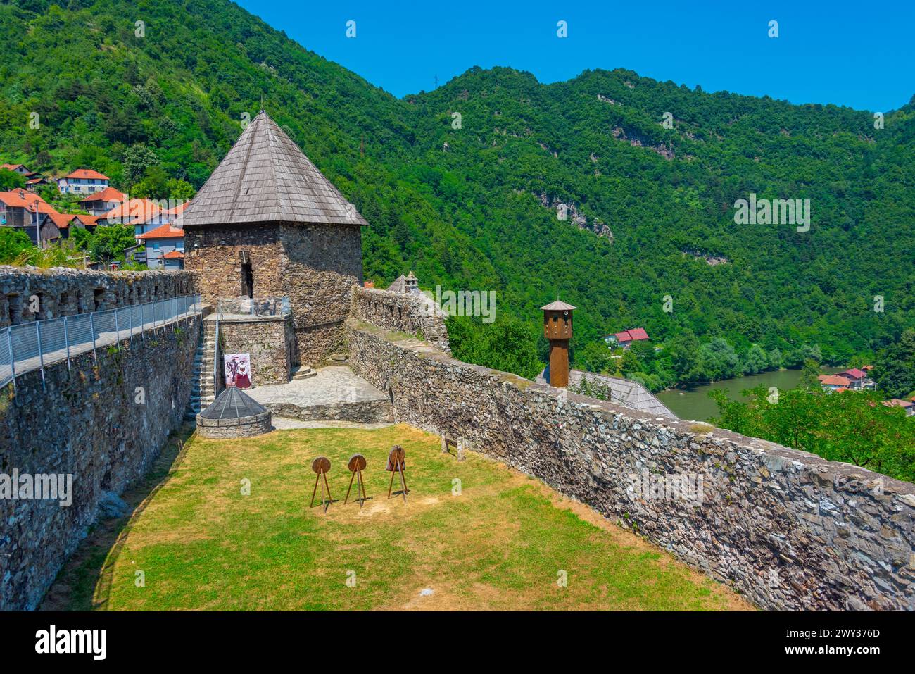 Vranduk fortress in Bosnia and Herzegovina Stock Photo - Alamy
