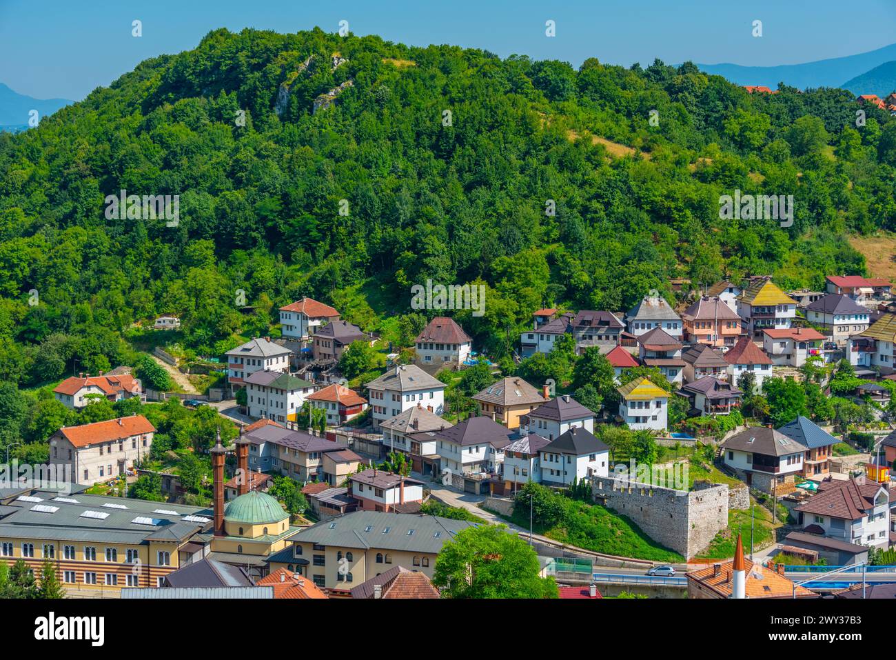 Panorama view of Travnik town in Bosnia and Herzegovina Stock Photo - Alamy