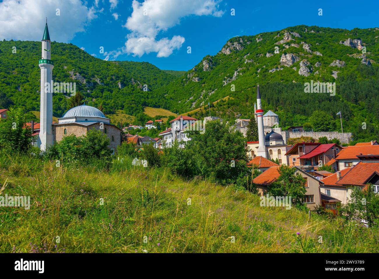 Panorama view of Travnik town in Bosnia and Herzegovina Stock Photo - Alamy