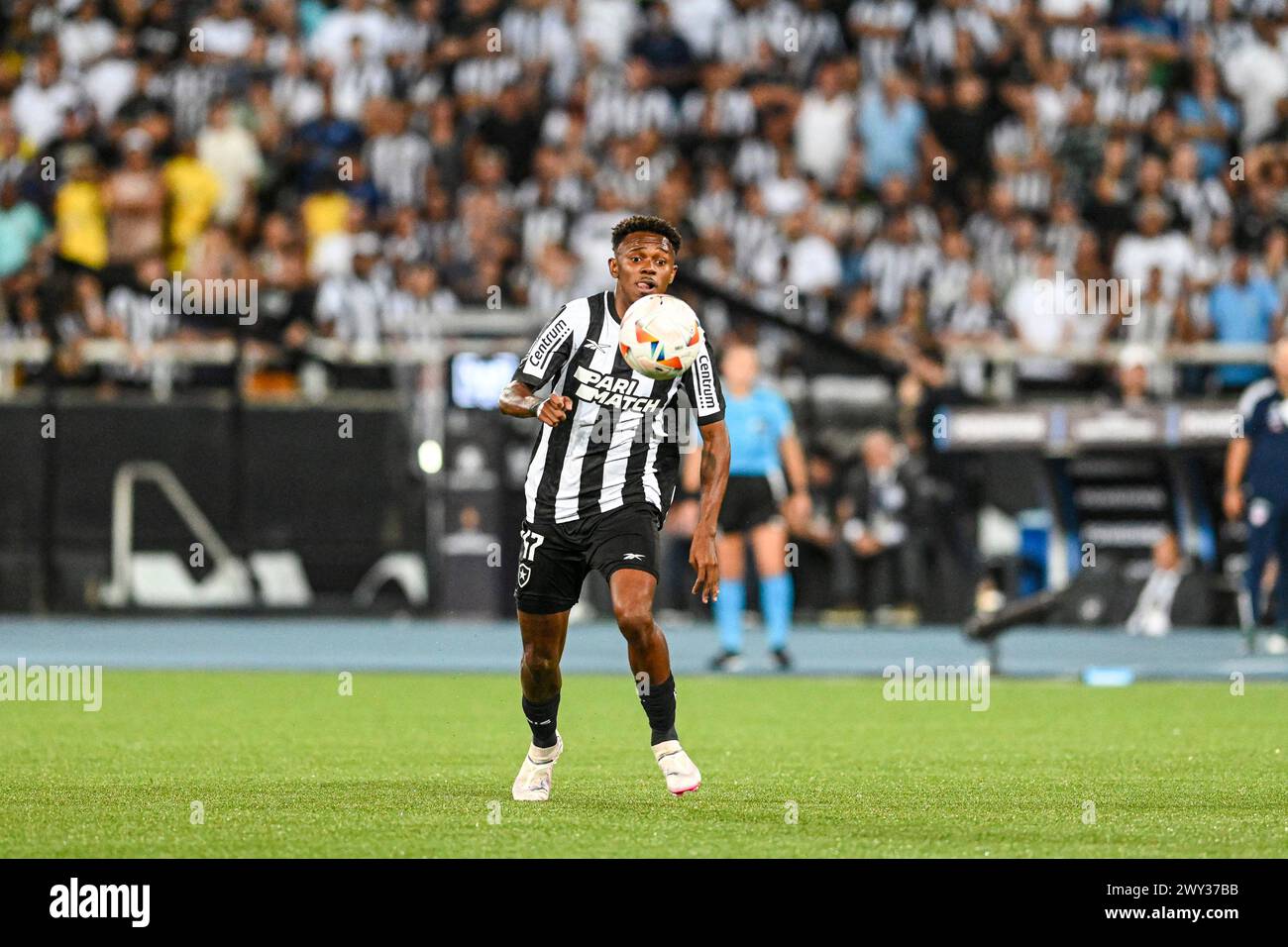 Rio, Brazil - march 03, 2024, Jeffinho player in match between Botafogo ...