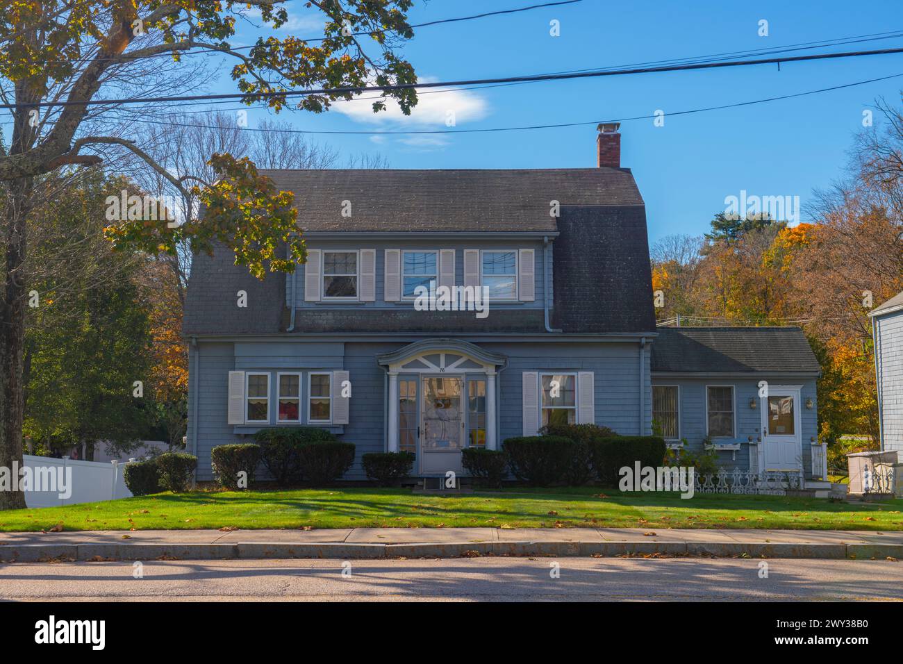 Historic residential house on Town Common in historic town center of ...