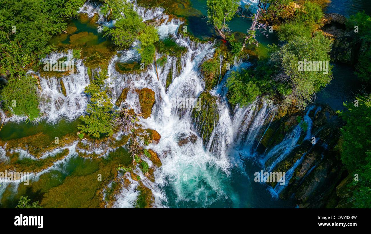 Great Una Waterfalls in Bosnia and Herzegovina Stock Photo - Alamy