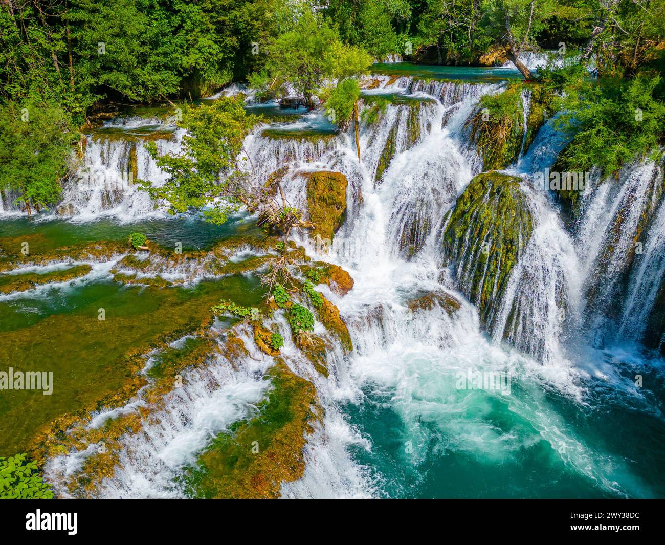 Great Una Waterfalls in Bosnia and Herzegovina Stock Photo - Alamy
