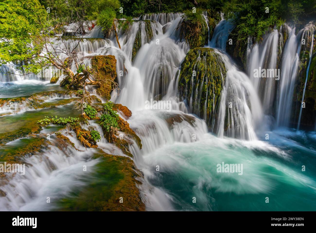 Great Una Waterfalls in Bosnia and Herzegovina Stock Photo - Alamy