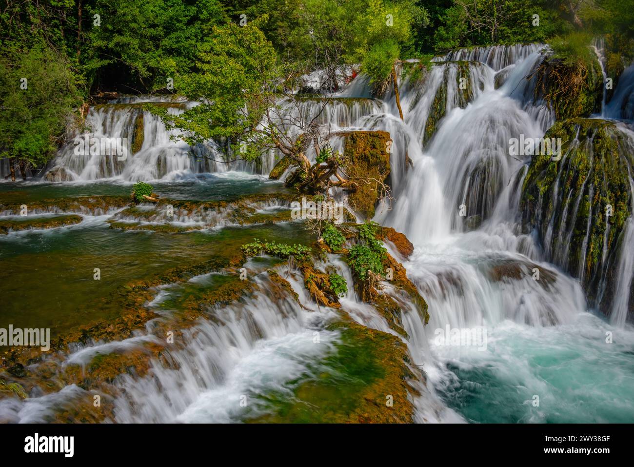 Great Una Waterfalls in Bosnia and Herzegovina Stock Photo - Alamy