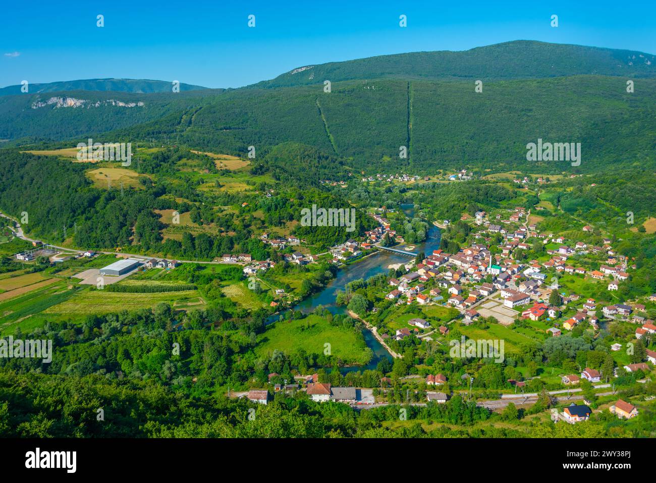 Old Town Ostrovica and Kulen Vakuf in Bosnia and Herzegovina Stock ...