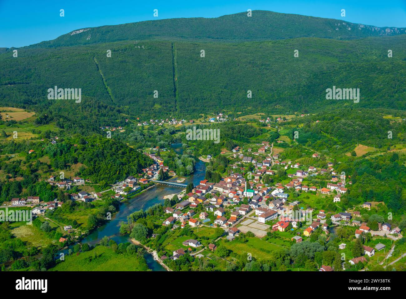 Old Town Ostrovica and Kulen Vakuf in Bosnia and Herzegovina Stock ...