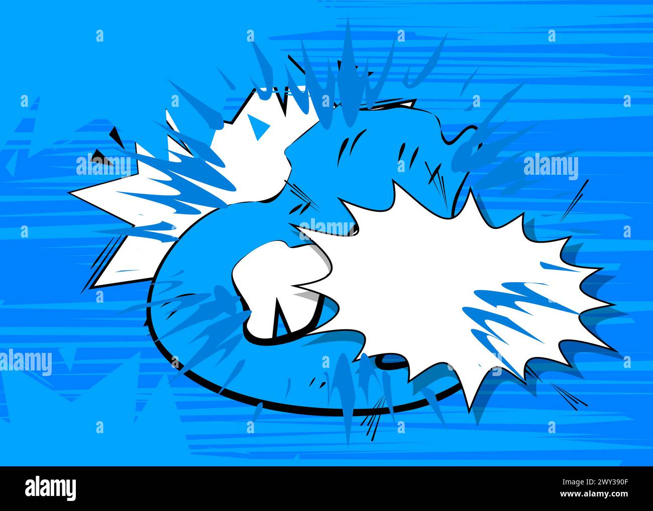 Cartoon Abstract Background, comic book backdrop. Retro vector comics ...