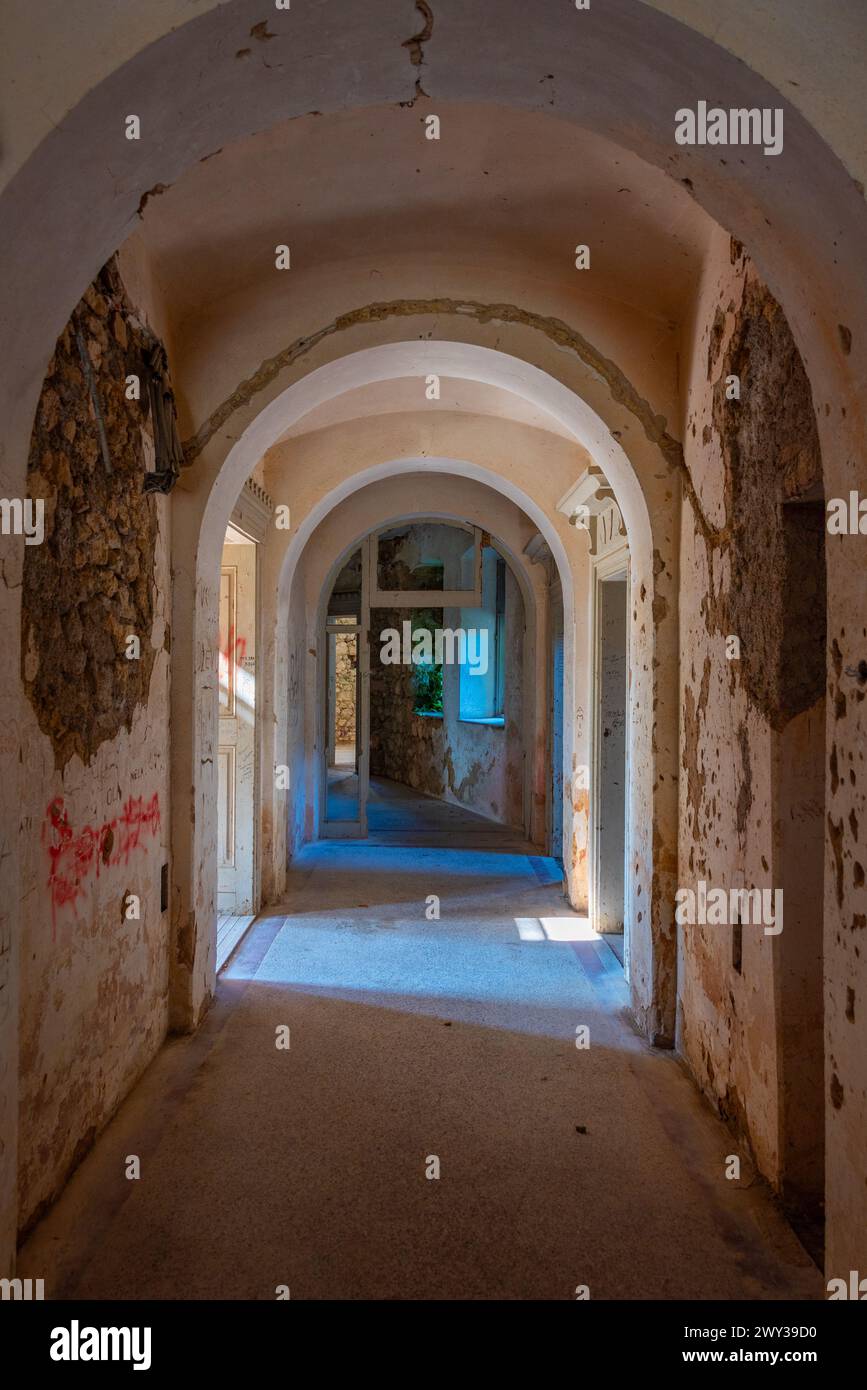 Interior of Ostrozac castle in Bosnia and Herzegovina Stock Photo - Alamy