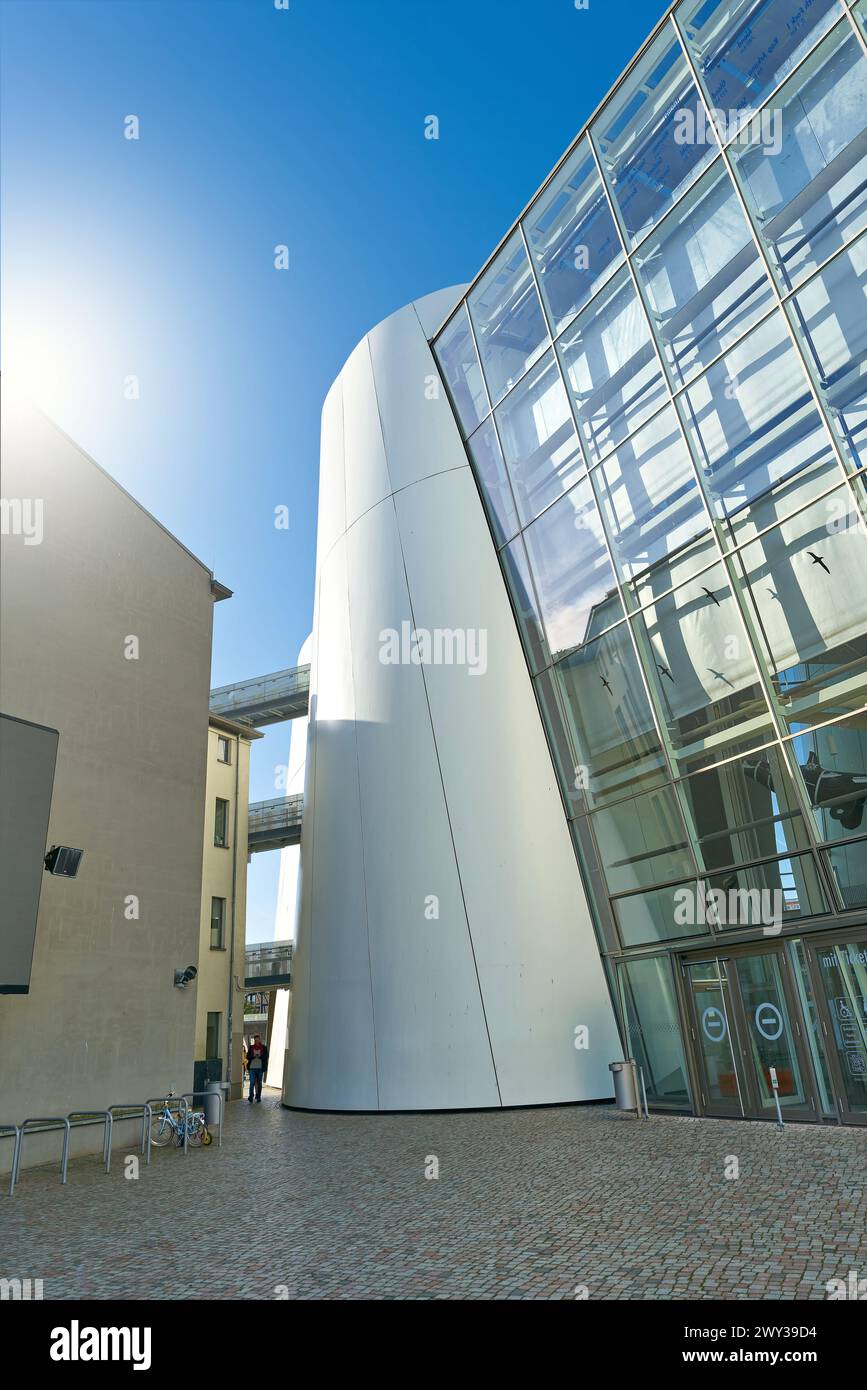 Entrance area of the Ozeaneum, the popular maritime museum in the ...