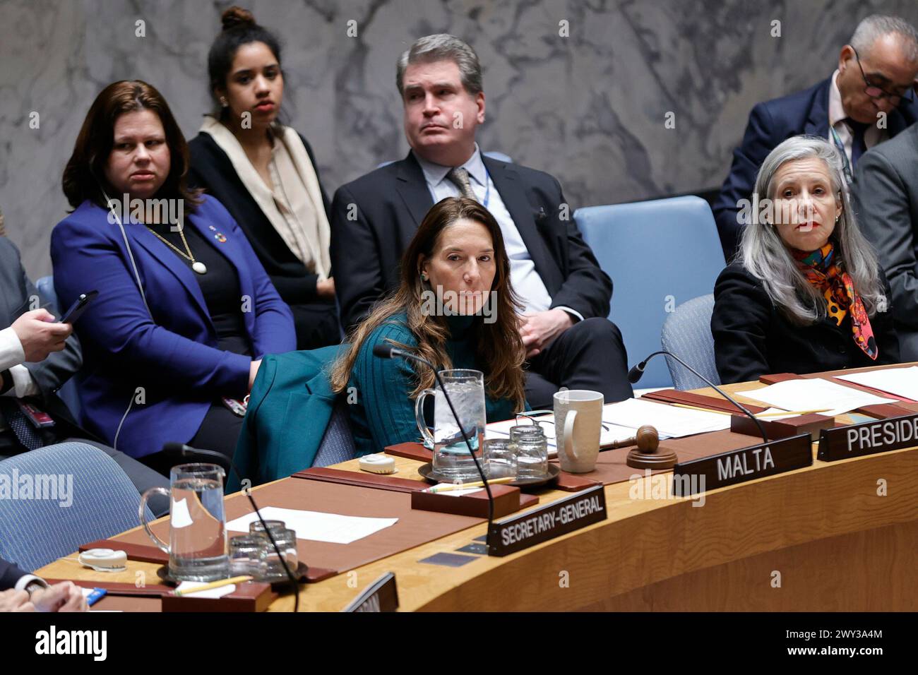 United Nations, New York, USA, April 03, 2024 - Vanessa Frazier ...