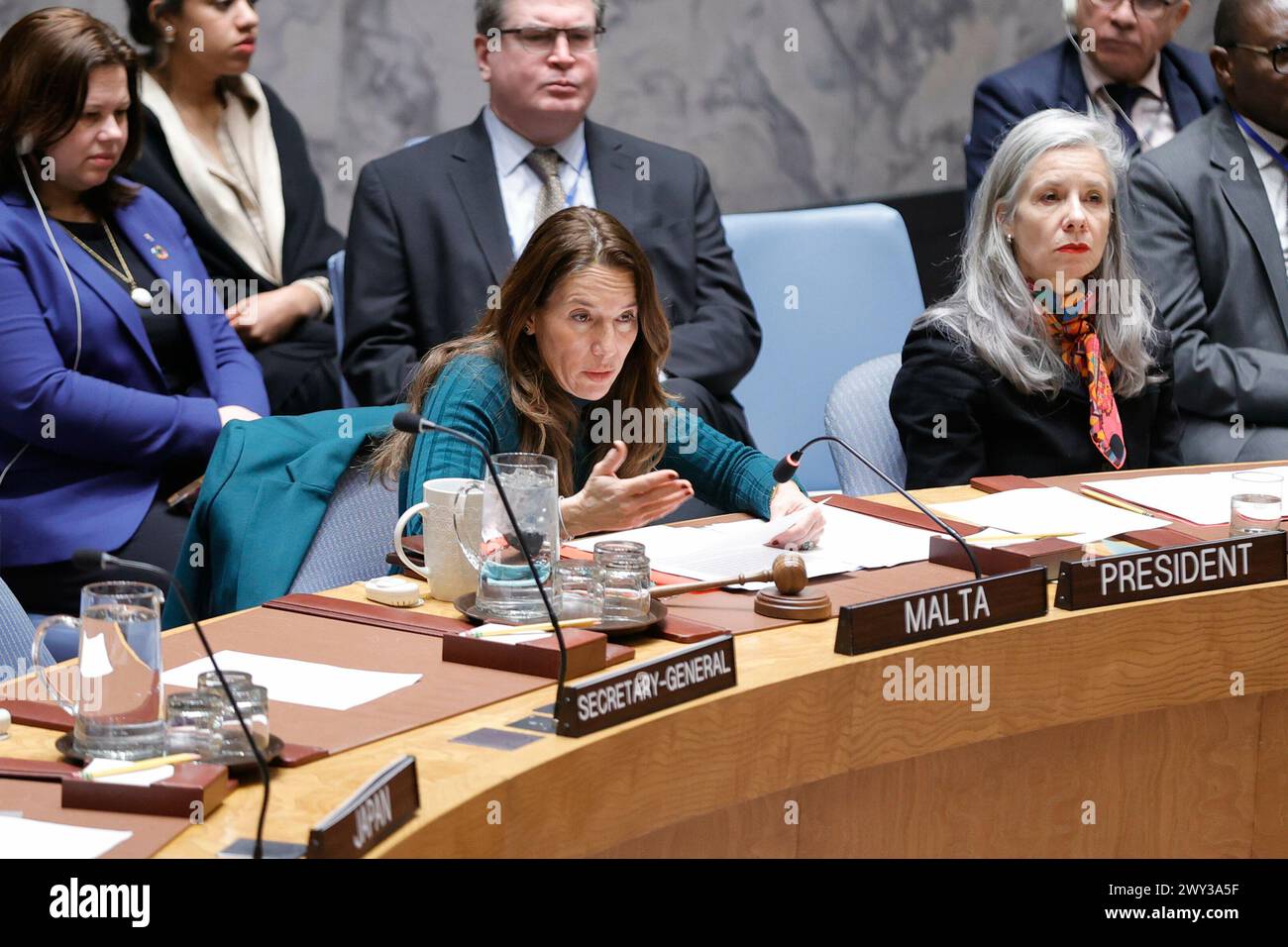 United Nations, New York, USA, April 03, 2024 - Vanessa Frazier ...