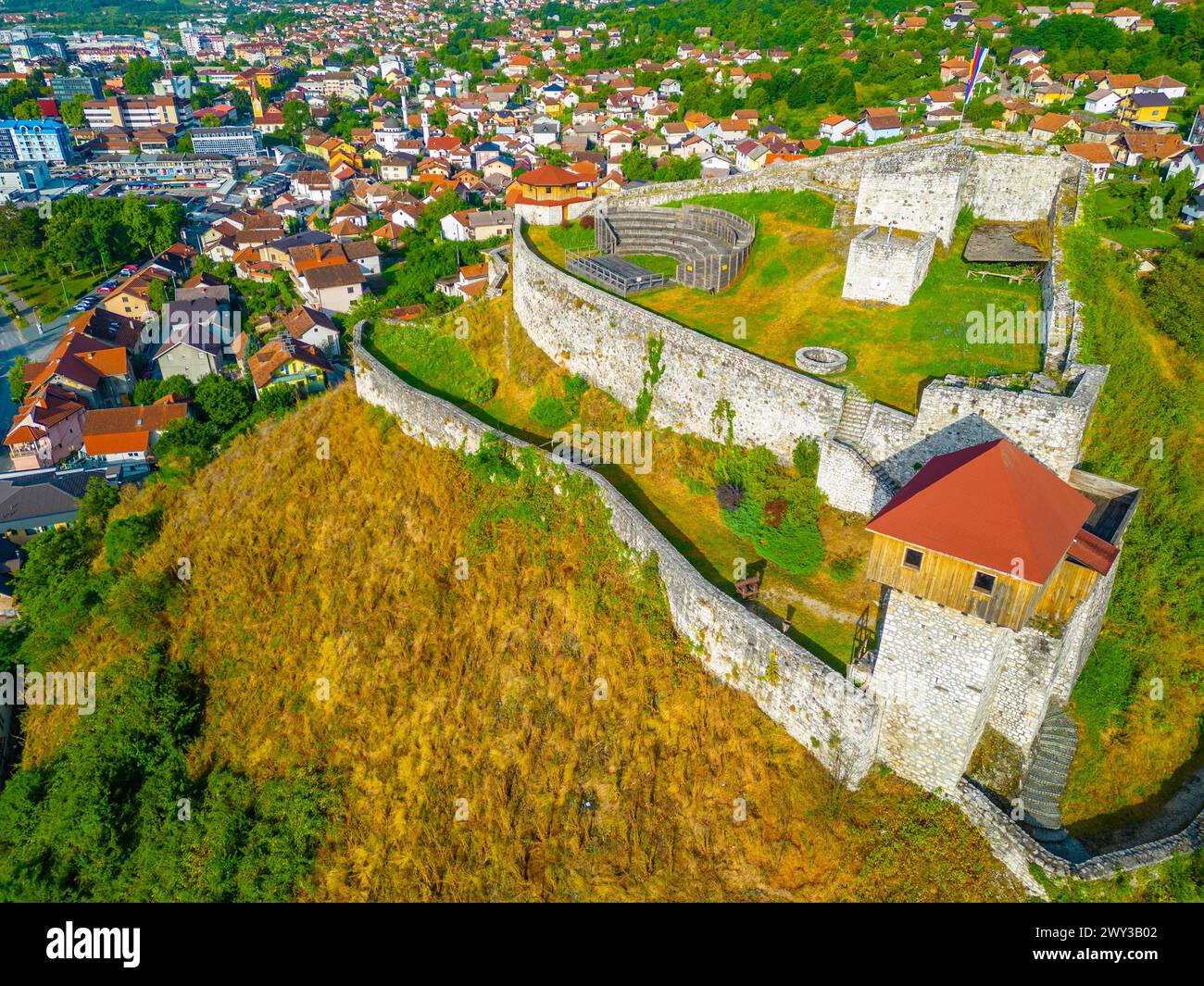 Doboj fortress in Bosnia and Herzegovina Stock Photo - Alamy