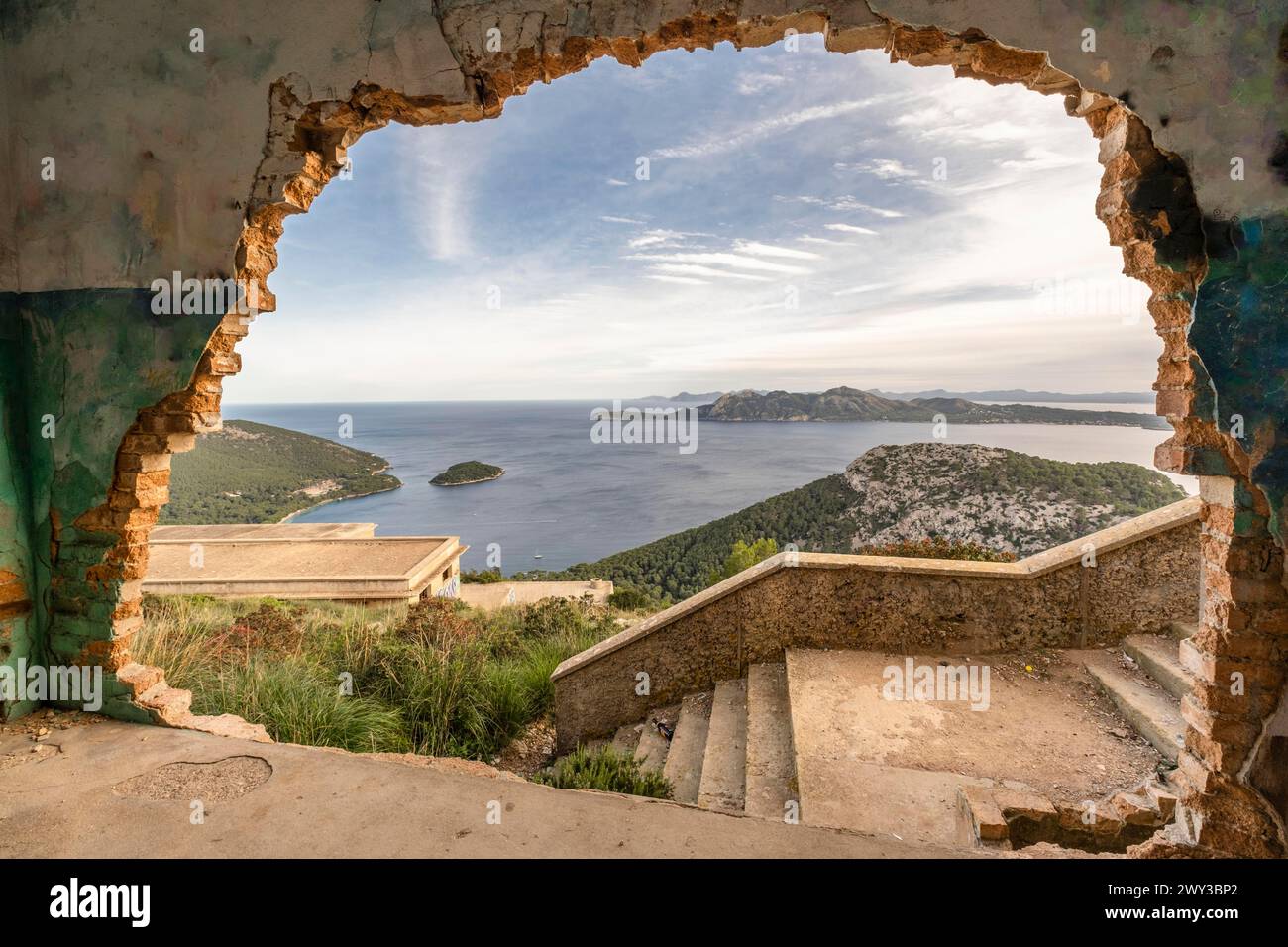 View of Formentor from awesome viewpoint, Mallorca, Spain Stock Photo ...