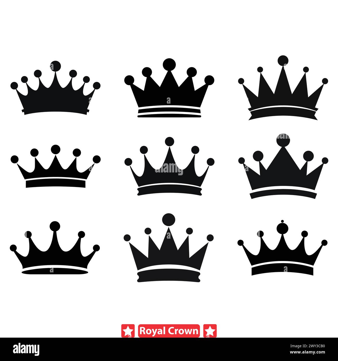 Crown emblem historical Stock Vector Images - Alamy