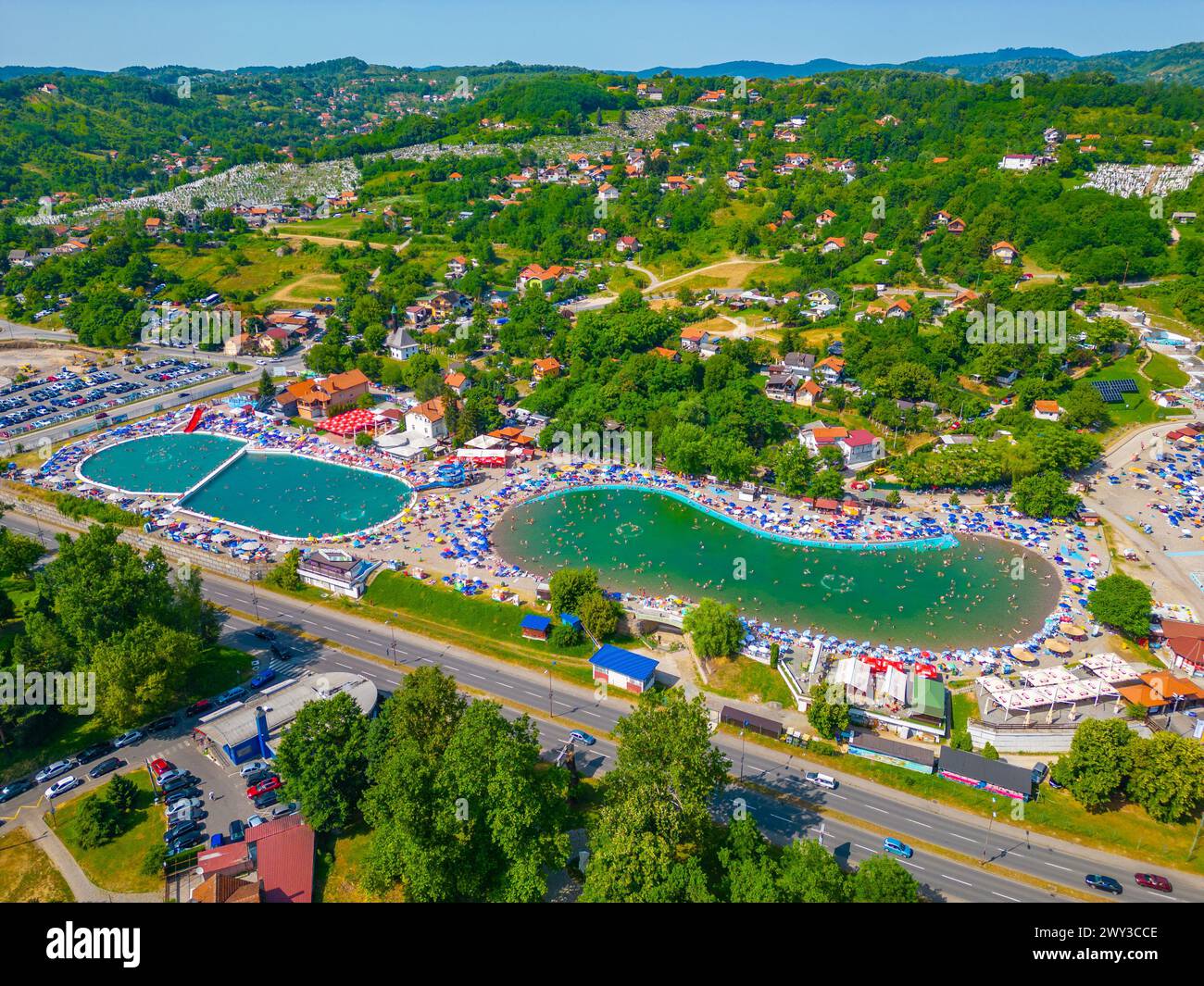 Pannonica Salt Lakes in Tuzla, Bosnia and Herzegovina Stock Photo - Alamy
