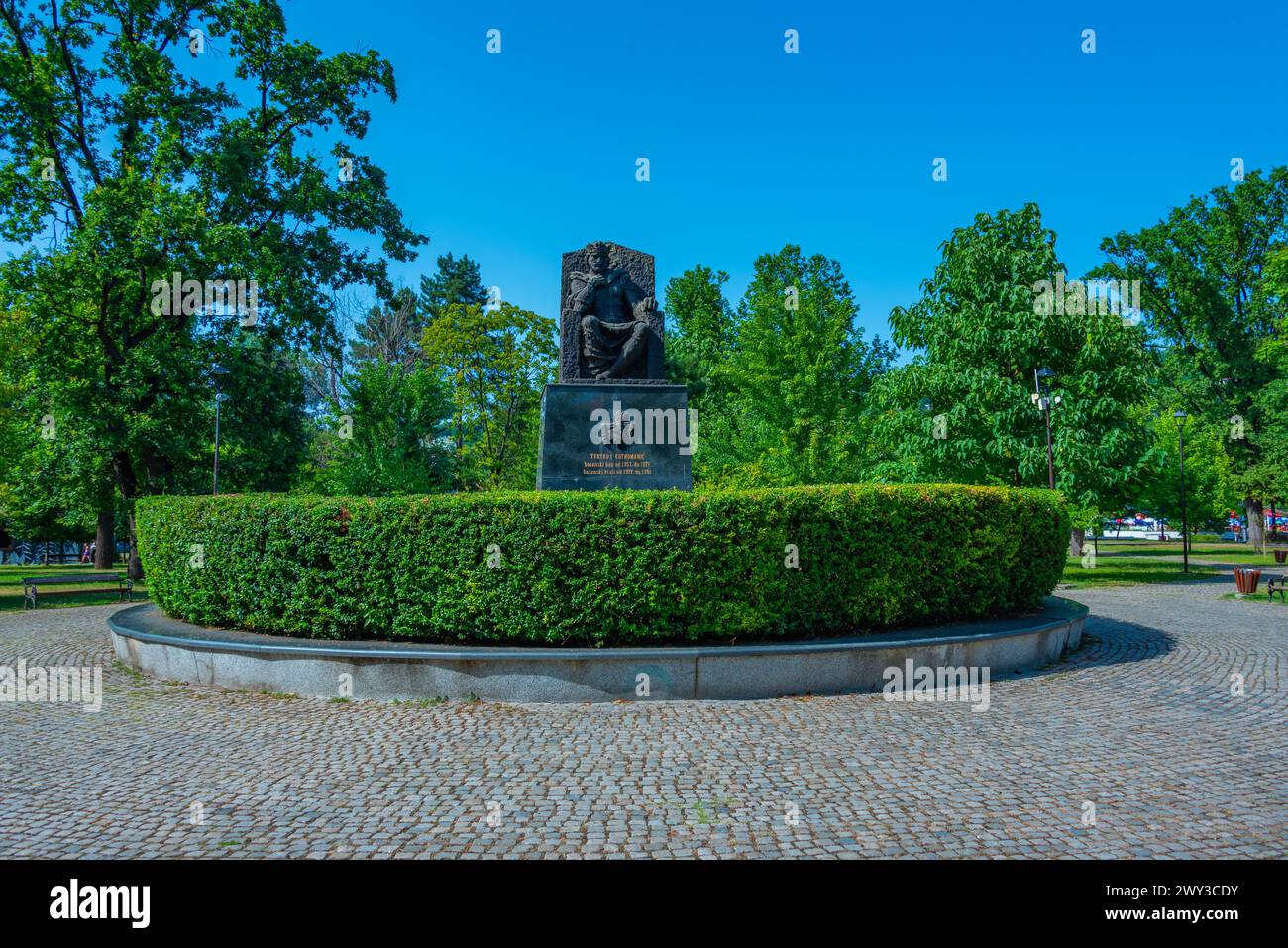 Monument bosnia king tvrtko kotromanic hi-res stock photography and ...