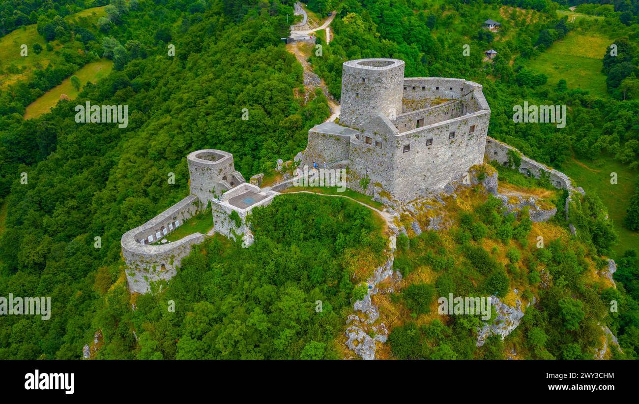 Panorama view of Srebrenik Fortress in Bosnia and Herzegovina Stock ...