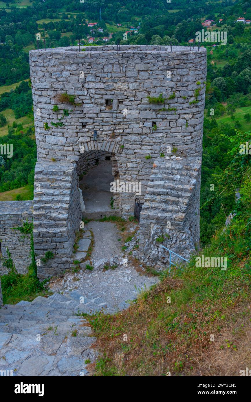 Panorama view of Srebrenik Fortress in Bosnia and Herzegovina Stock ...