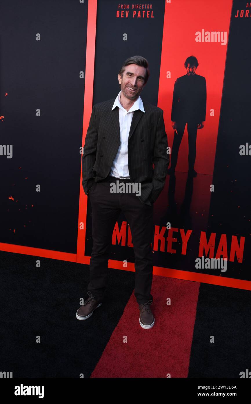 Los Angeles, California, USA 3rd April 2024 Actor Sharlto Copley ...