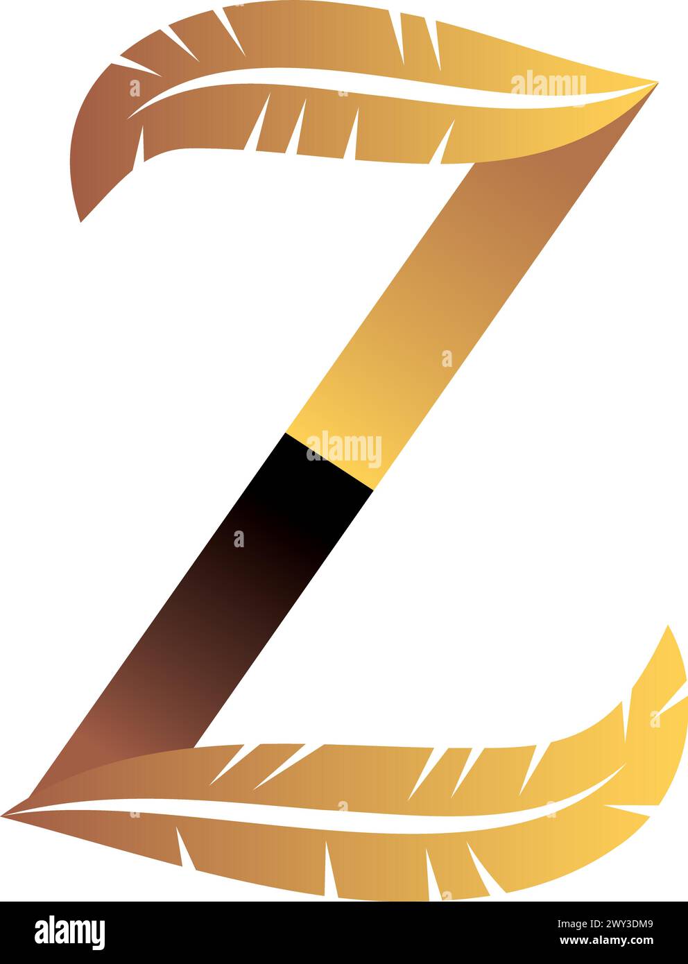 Letter z feather logo Stock Vector Images - Alamy