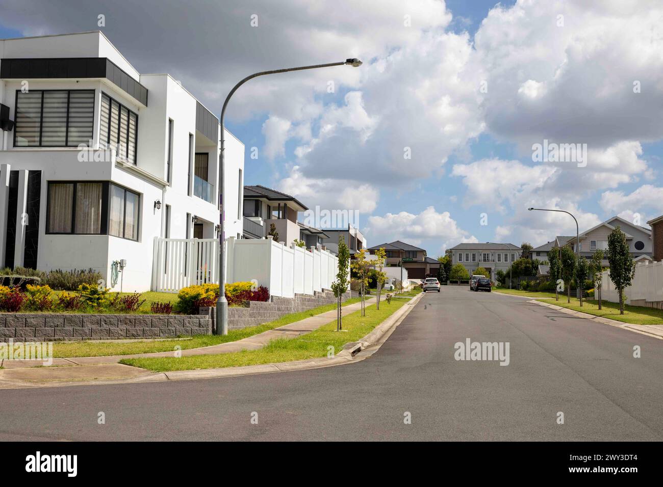 Kellyville, suburb of Sydney new homes and houses on Bruhn street ...